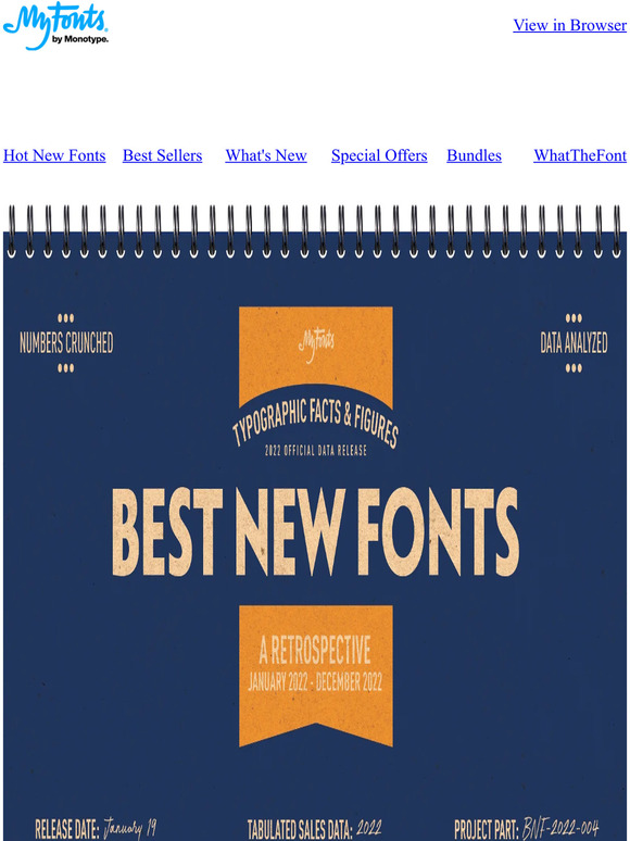 MyFonts: Limited time ⌛ TOP 25 Best NEW fonts | Milled