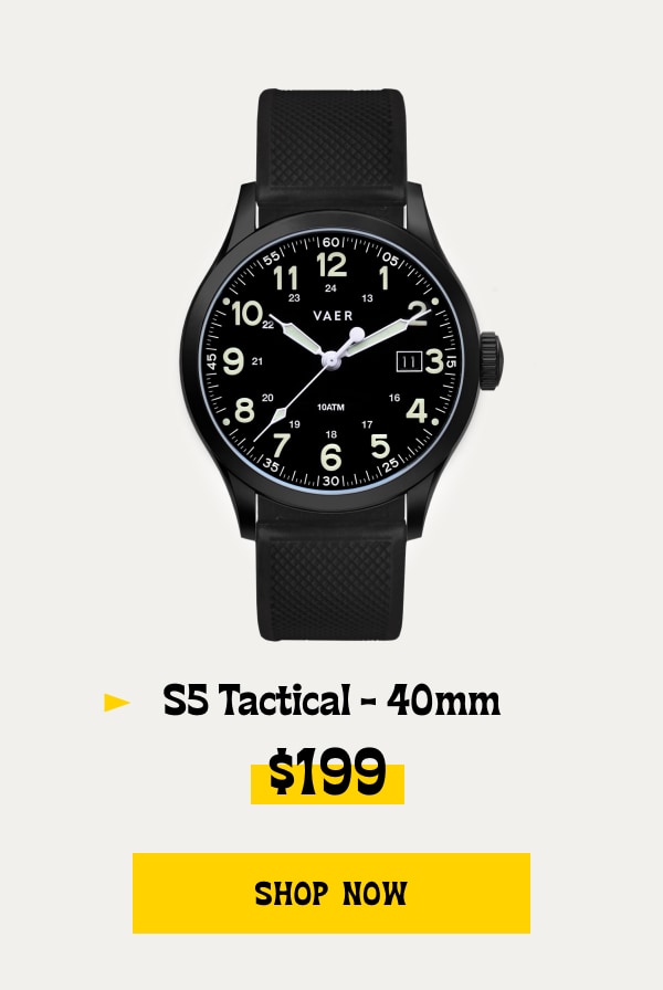 Vaer Watches: Introducing: The S3/S5 Tactical Field | Milled