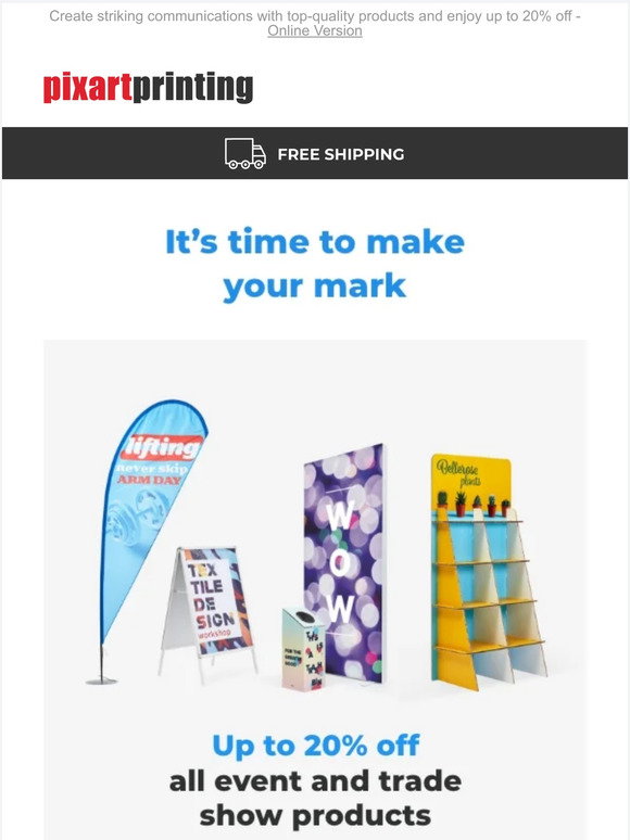Pixartprinting: Get noticed at your next event: order our magnetic pop ...