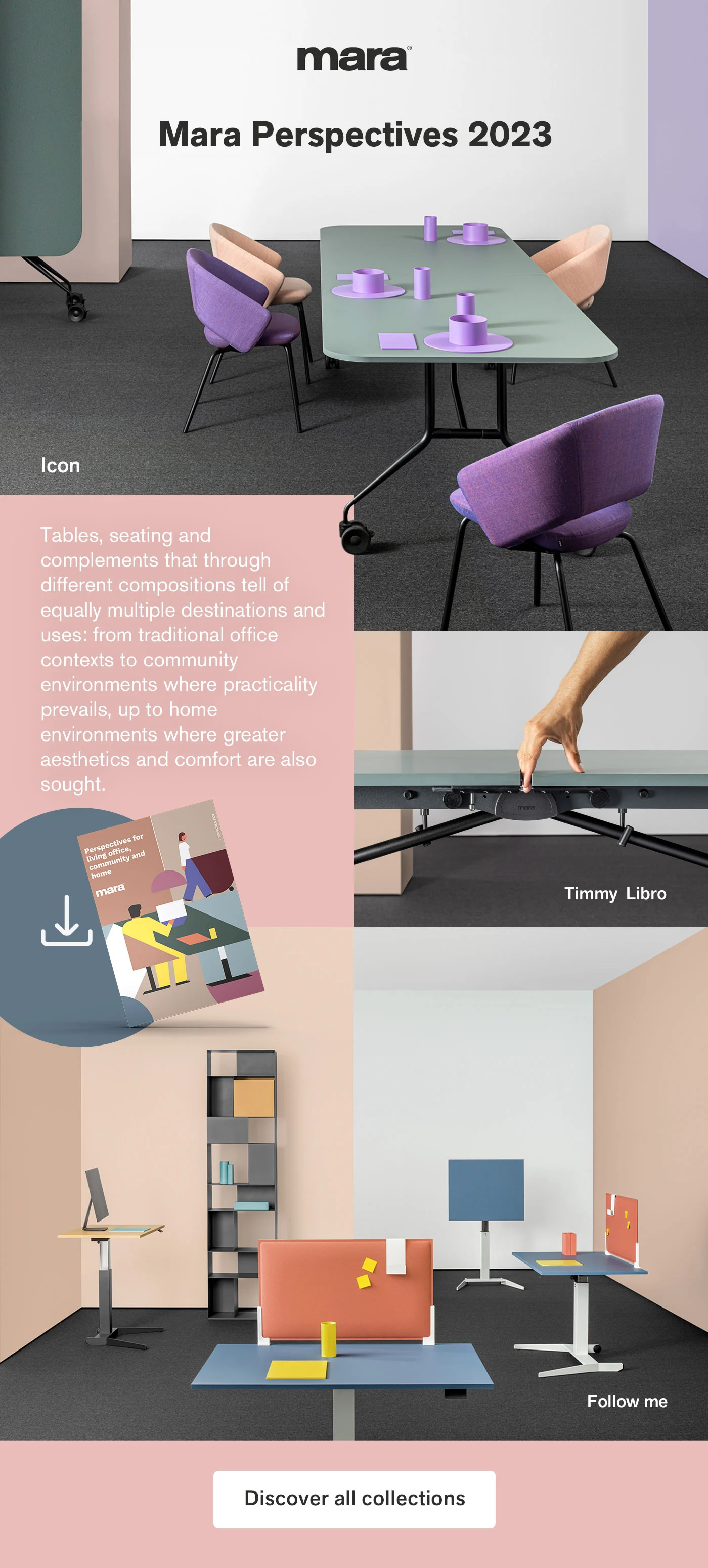 Archiproducts: Mara tables, seating and complements for living offices ...