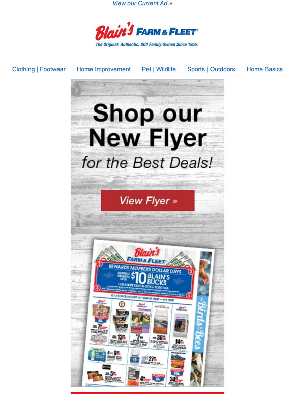 Blain's Farm & Fleet: Shop our New Flyer ★ Earn Blain's Bucks Now Order ...