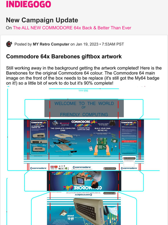 Indiegogo: 📢 Update #7 from The ALL NEW COMMODORE 64x Back & Better ...