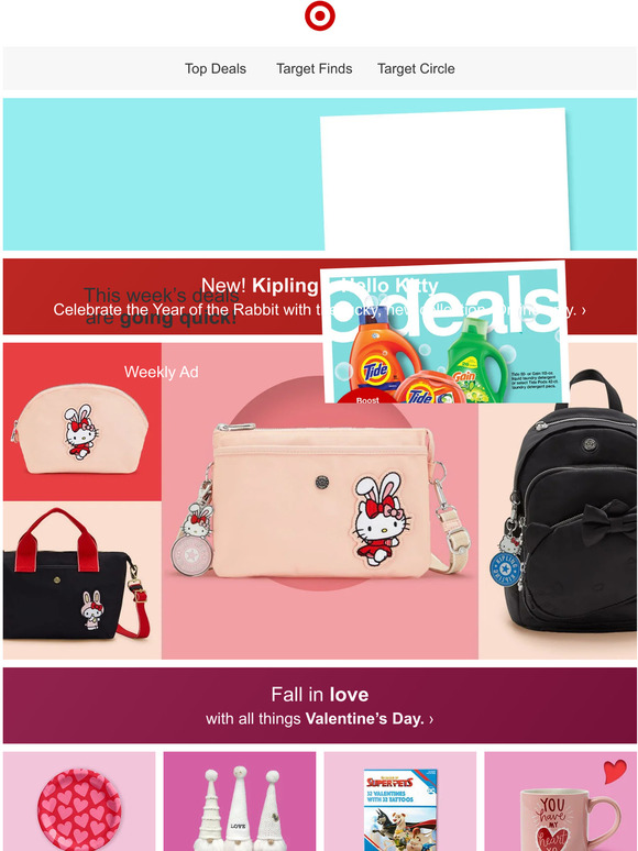 Target: Explore the new Kipling x Hello Kitty collection. | Milled