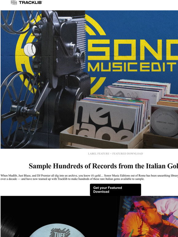 Tracklib: Sample Hundreds of 60s-80s Rare Italian Records | Milled