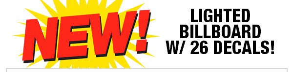 Menards: NEW! HO Scale Lighted Billboard! | Milled