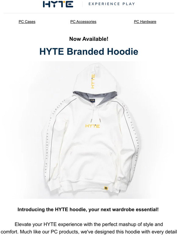 HYTE: Experience ultimate comfort in our new hoodie! | Milled
