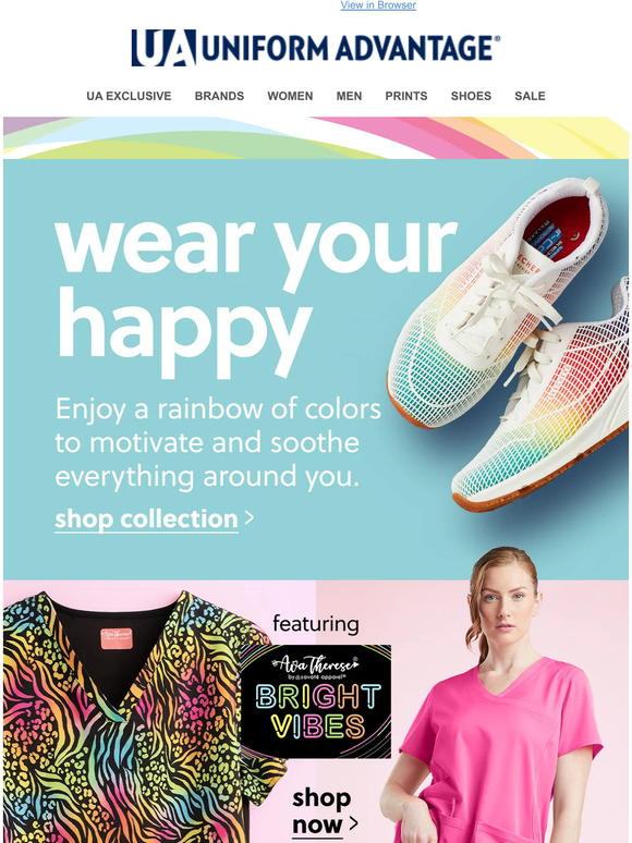 Uniform Advantage: Wear Your Happy 🌈 Radiate positivity in bright ...