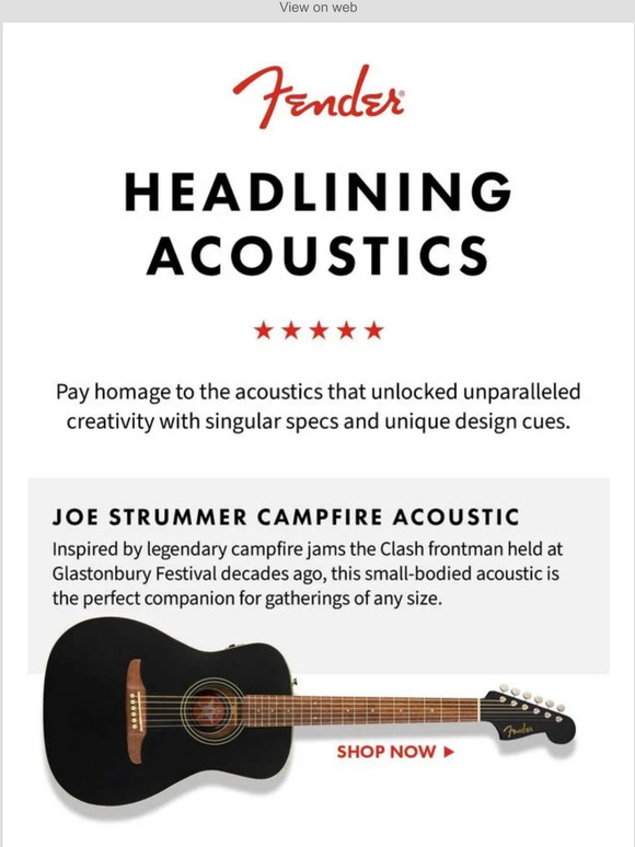 Fender UK: Legendary Artists & Their Favorite Acoustics | Milled