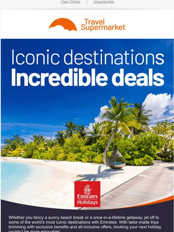 TravelSupermarket: Discover your next Emirates holiday 🏖️ | Milled