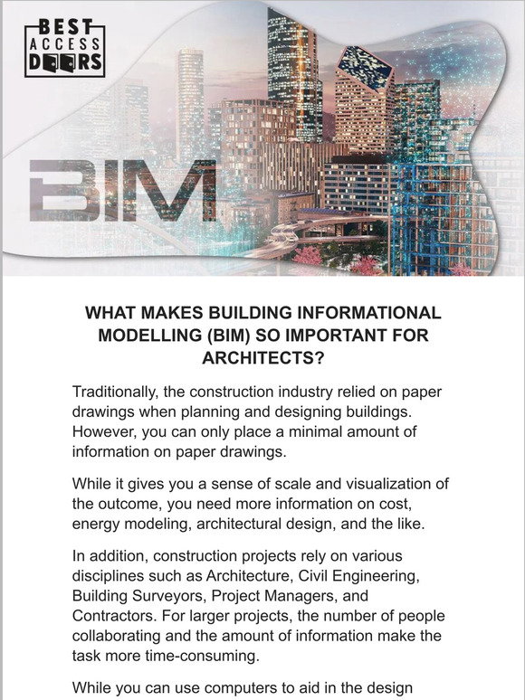 Best Access Doors: What Makes BIM So Important For Architects | Milled