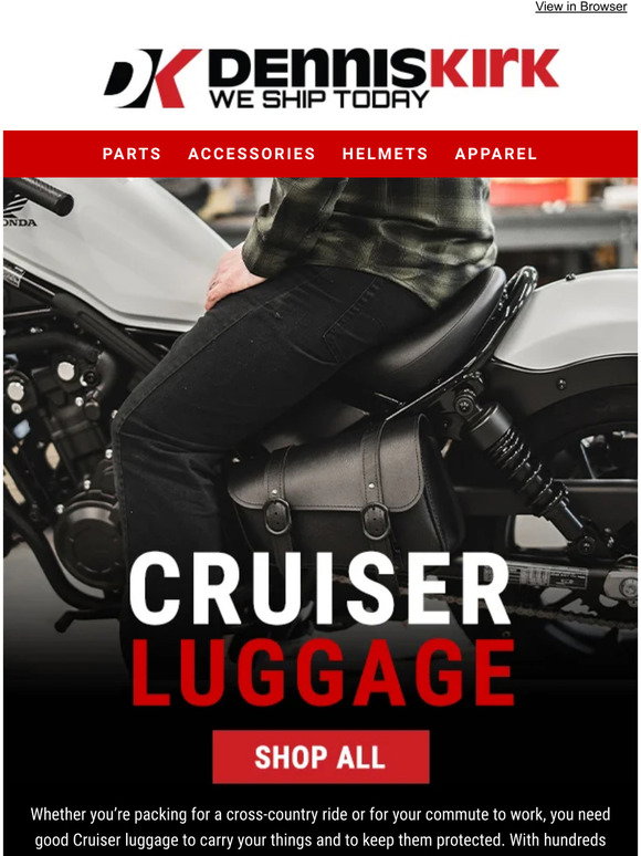 Dennis Kirk: Update your Cruisers' storage today at DK! | Milled