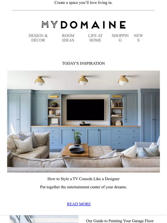 MyDomaine: How to Style a TV Console Like a Designer | Milled