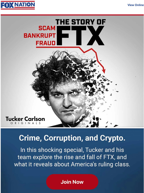 Fox News: New Tucker Carlson Originals: Scam Bankrupt Fraud: The story ... Fox News: New Tucker Carlson Originals: Scam Bankrupt Fraud: The story ...