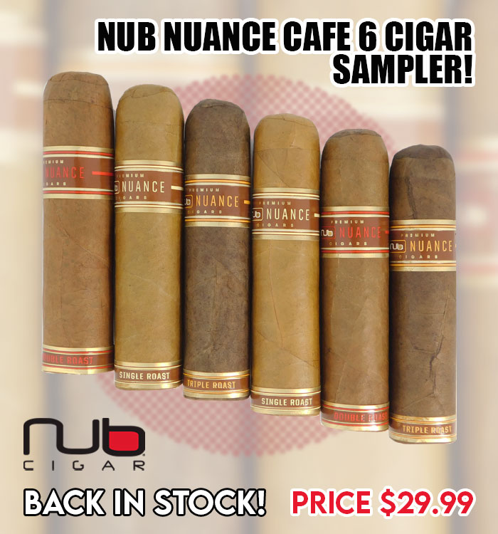 Gotham Cigars: Nub Nuance Cafe 6 Cigar Sampler Back in Stock! | Milled