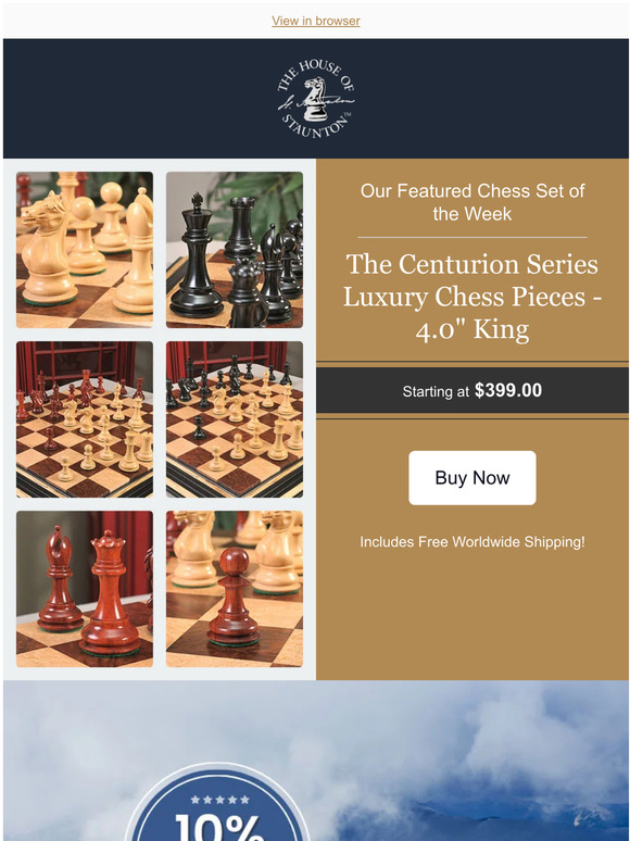 House of Staunton UK: Our Featured Chess Set of the Week -The Centurion ...