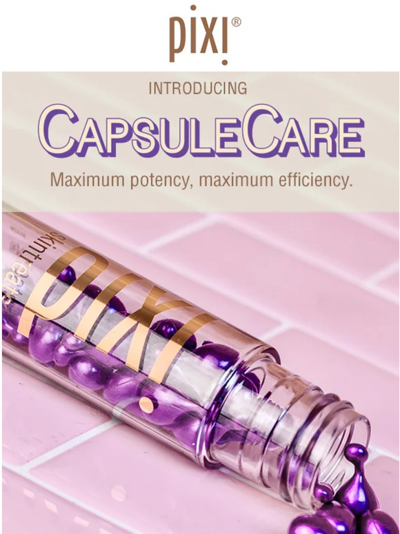 Pixi: CapsuleCare: NEW Serum In Capsule Form | Milled