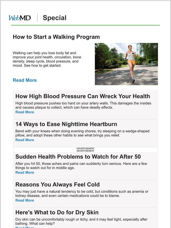 WebMD: How to Start a Walking Program | Milled