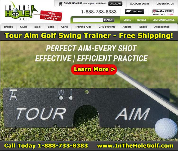 IN THE HOLE GOLF: ⛳ Tour Aim Golf Alignment System - ORDER NOW! | Milled