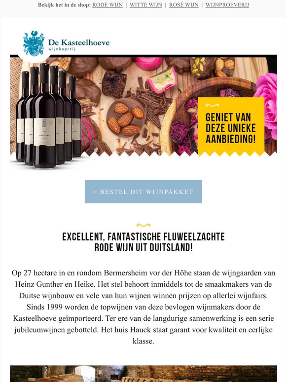 Weinprobe zu Hause: Excellent, fantastische fluweelzachte rode wijn uit ...