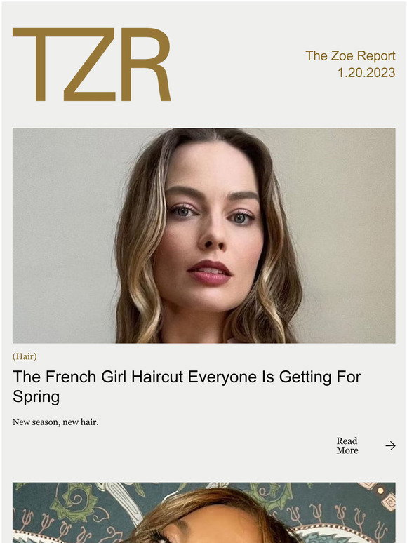 The Zoe Report: The French Girl Haircut Everyone Is Getting For Spring ...