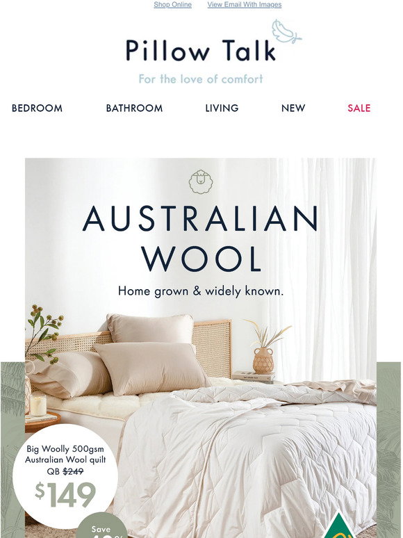 Pillow Talk: Australian wool | Home grown comfort | Milled