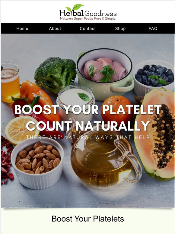 Herbal Goodness: Tips for boosting your blood platelets😊 | Milled