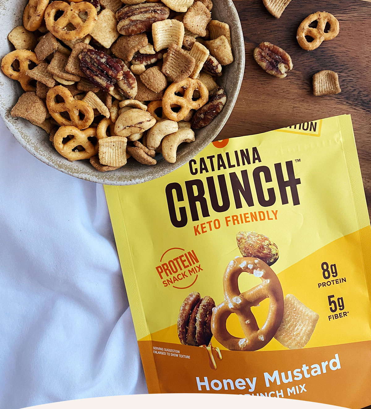 Catalina Crunch: 🍯Honey Mustard snack mix with 4X more protein!🍯 | Milled