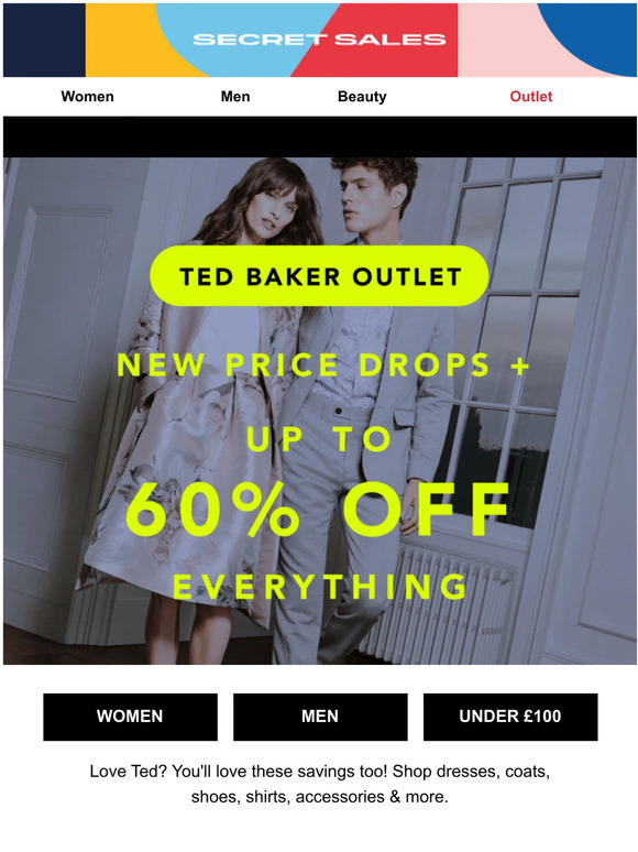 Secret Sales: Ted Baker price drops! Your fave styles from £4... | Milled