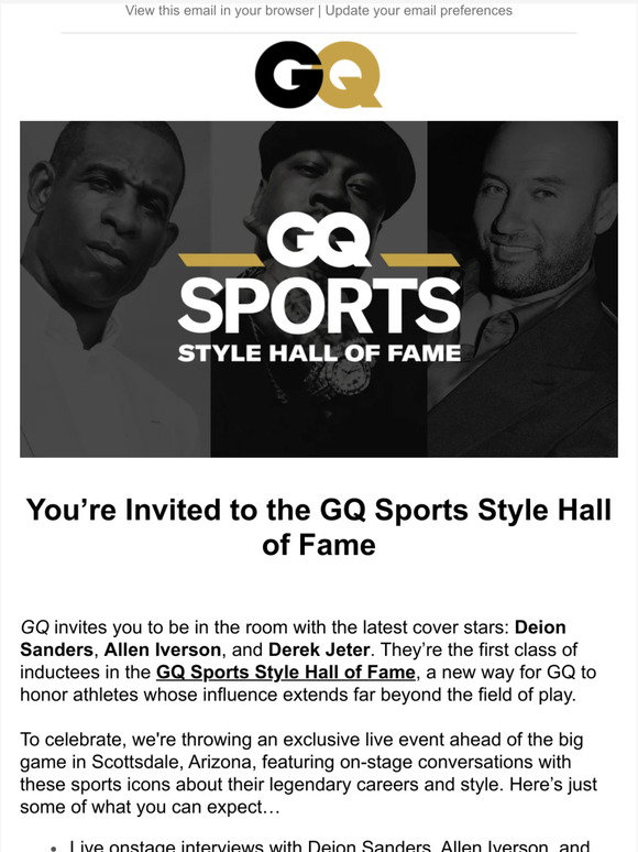 GQ: Be in the Room With the Most Stylish Sports Legends | Milled