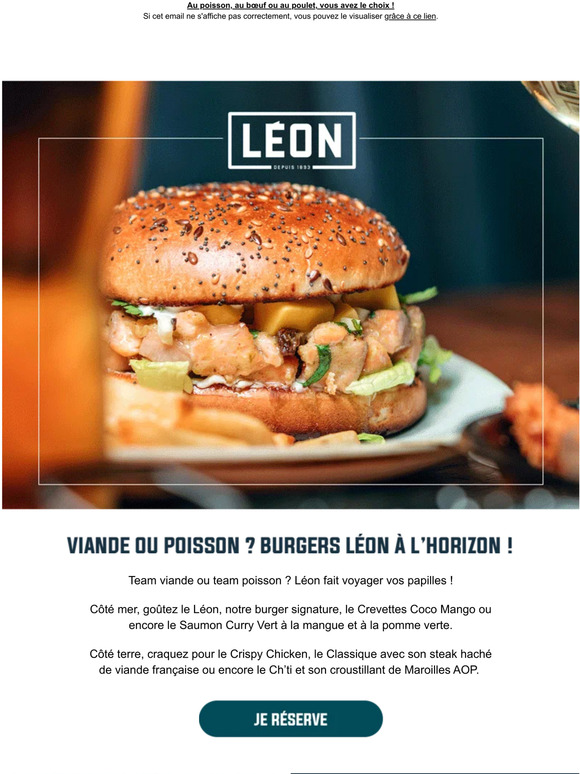 Léon: Une envie de burger ? Il y en a pour tous les goûts chez Léon 😋 ...