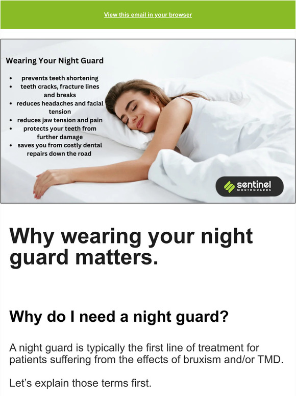 Sentinel Mouthguards: Do You Really Need to Wear Your Night Guard?😬 ...