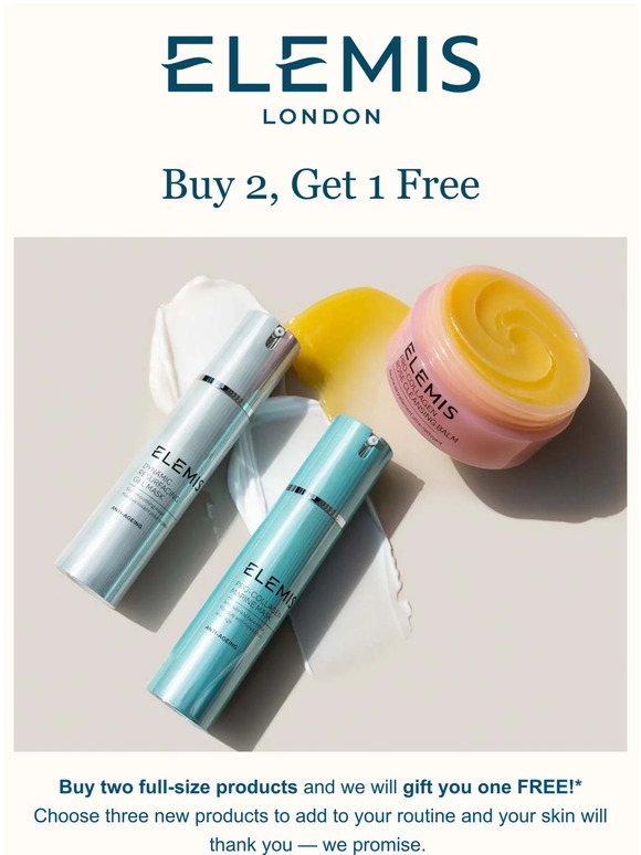 Elemis: Buy 2, Get 1 Free* Is Happening Now | Milled