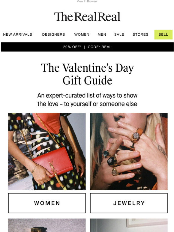 The RealReal: The V-Day Gift Guide | Milled