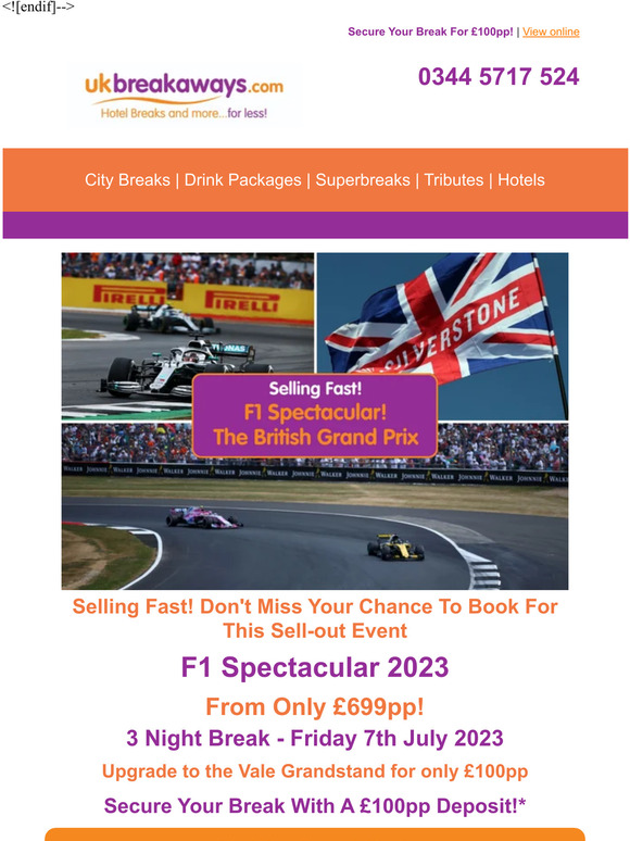 UK Breakaways: Silverstone F1 2023 - Selling Fast! | Milled