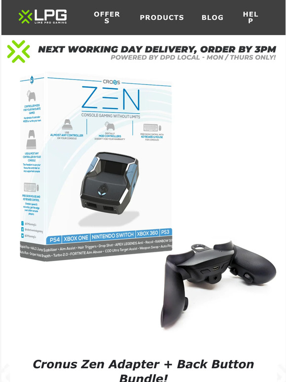 Lime Pro Gaming: Cronus Zen Back Button Bundle! 🎮 | Milled