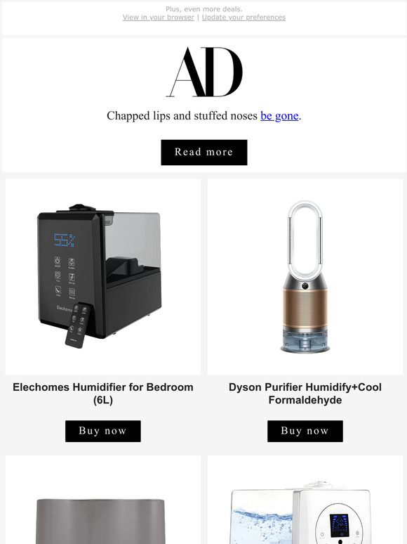 Architectural Digest: The Best Humidifiers to Get You Through Another ...
