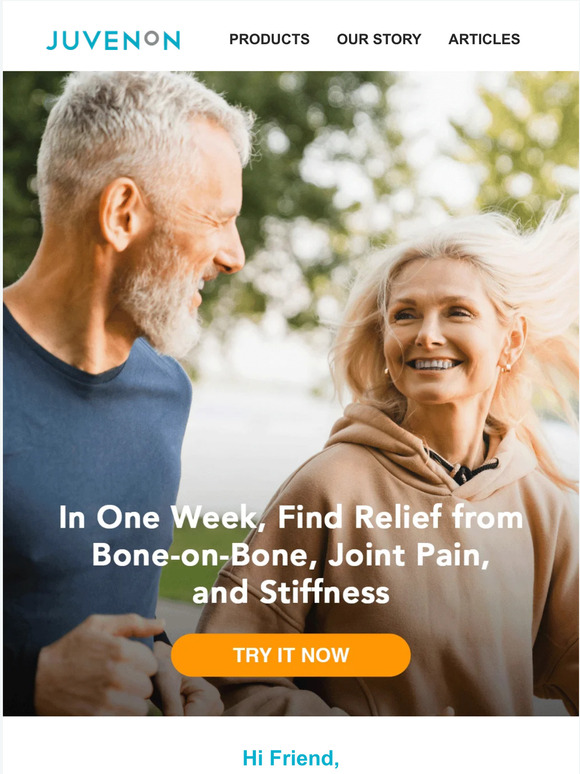 Juvenon: 8-times faster than glucosamine for bone-on-bone, joint pain ...
