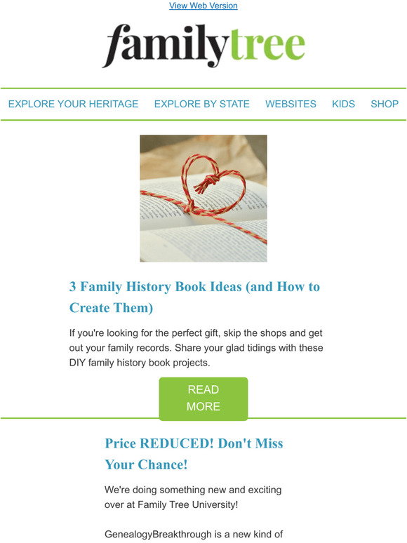 Family Tree Magazine: Creative Family History Book Ideas (and How to ...
