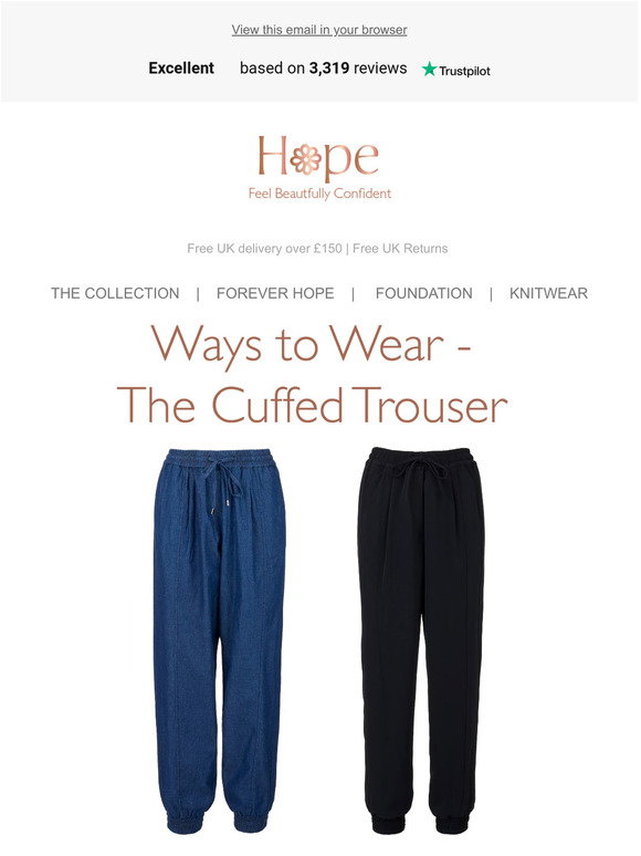 Hope Fashion: The Cuffed Trouser - Ways to Wear!👖 | Milled