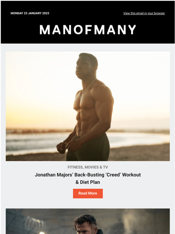Man Of Many Jonathan Majors Back Busting ‘creed Workout And Diet Plan