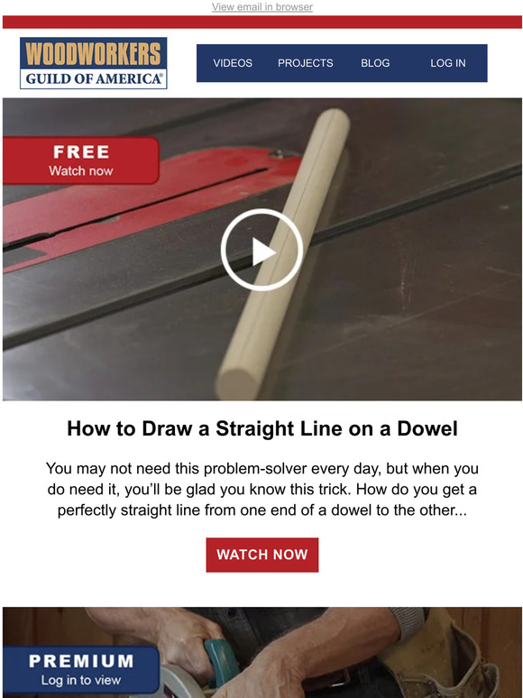 Woodworkers Guild of America: How to Make a Straight Line Jig | Milled