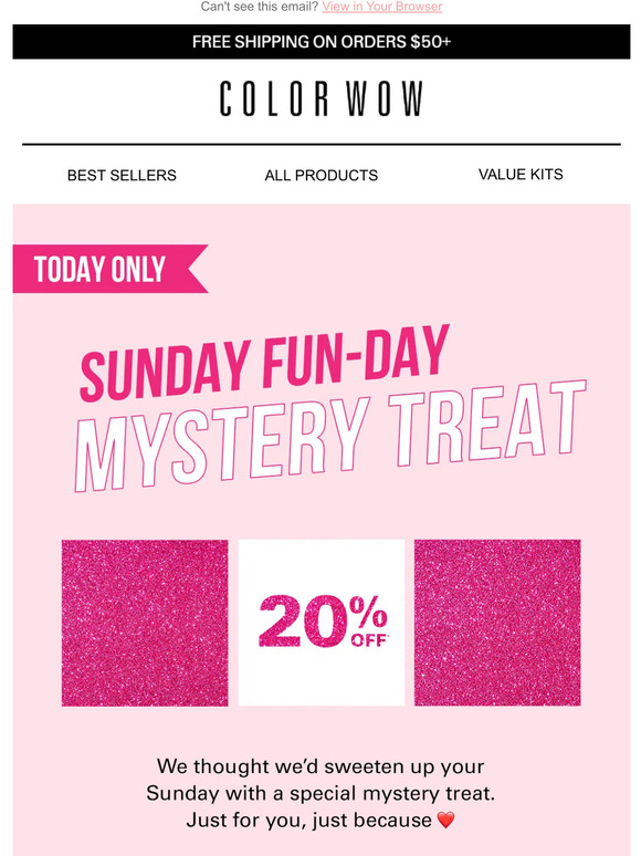 Color Wow: Surprise! 🥳 Your mystery discount is inside | Milled