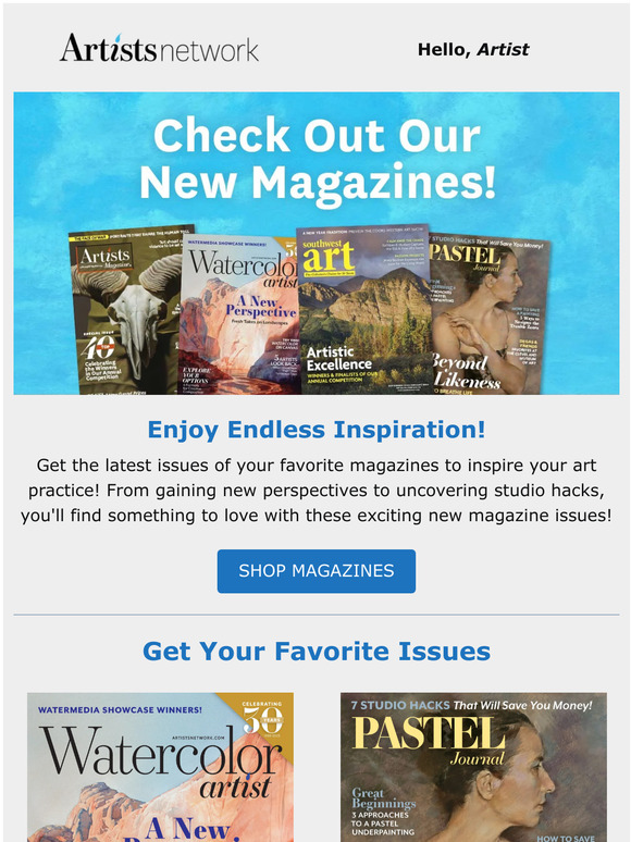 Artists Network: Have you seen our latest magazine issues? 👀 | Milled