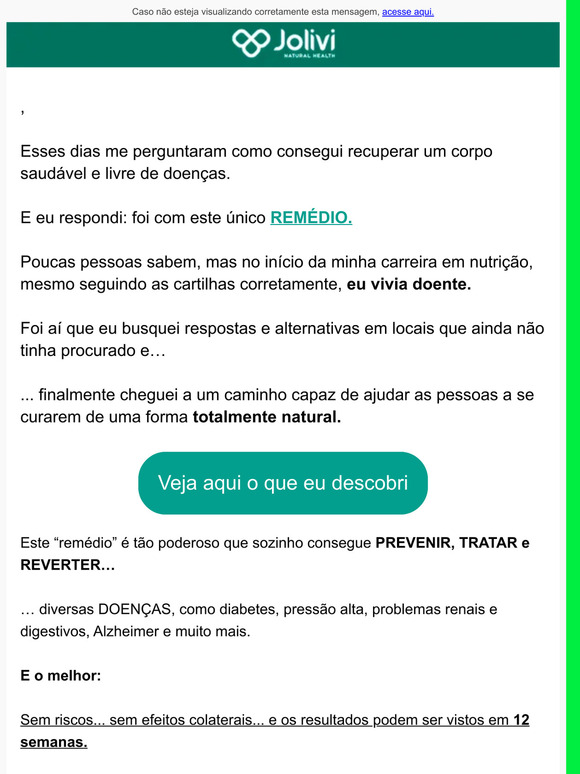 Jolivi: 💊 [Pegue a receita] O ÚNICO "Remédio" P/ TODAS as Doenças | Milled