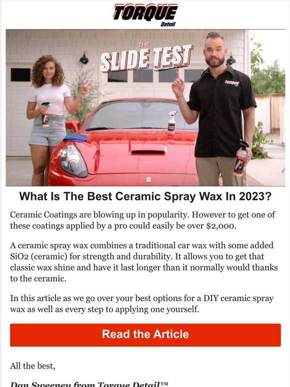 Torque Detail: What Is The Best Ceramic Spray Wax In 2023? | Milled