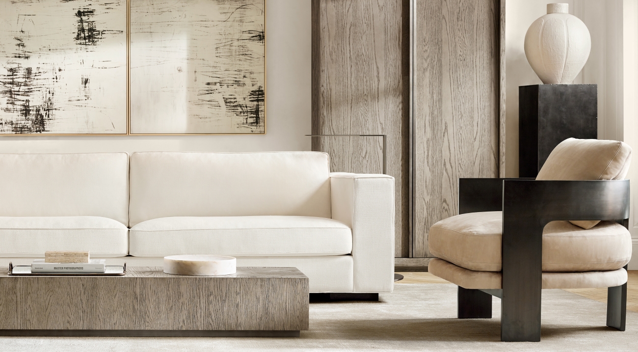 Restoration Hardware: The Perfectly Proportioned Maddox Sofa. Designed ...