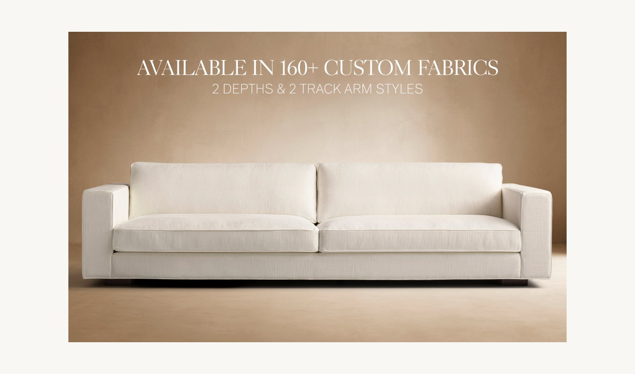 Restoration Hardware: The Perfectly Proportioned Maddox Sofa. Designed ...