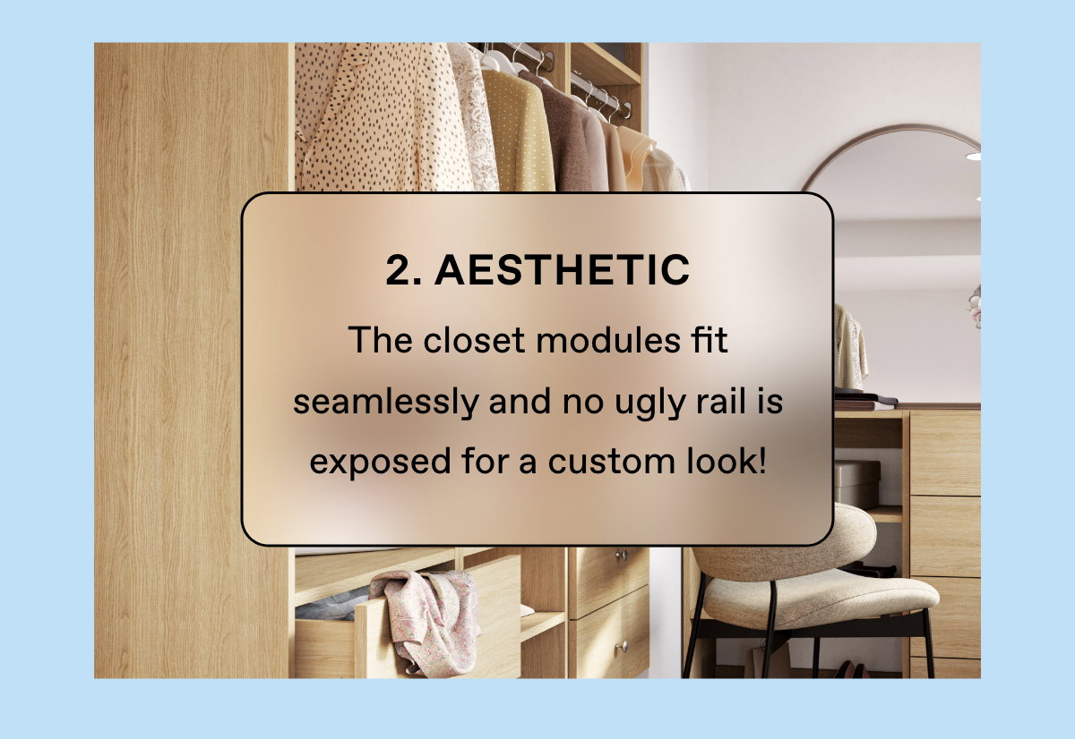 Modular Closets: Modular Closets Vs. Rail Closets | Milled