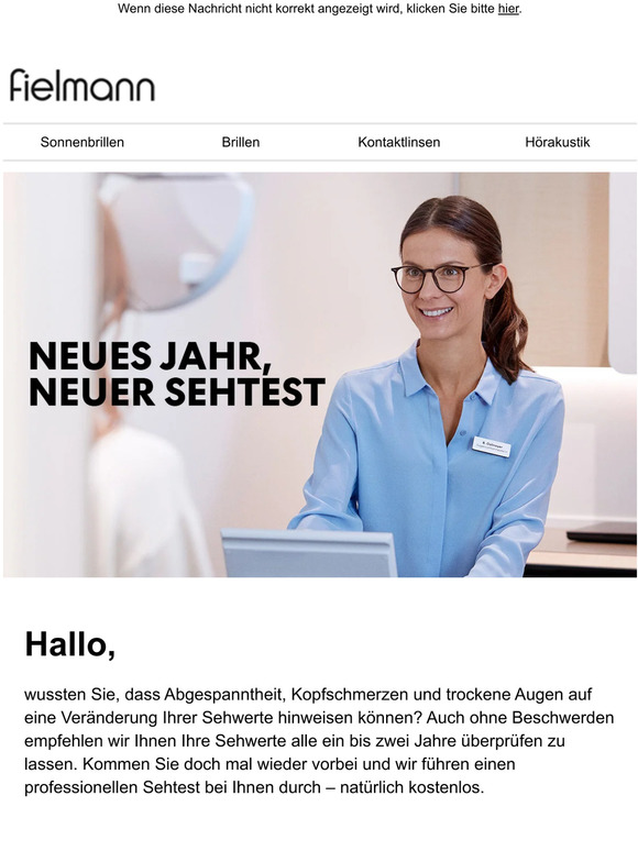 Fielmann DE: Zeit für einen Sehtest? | Milled