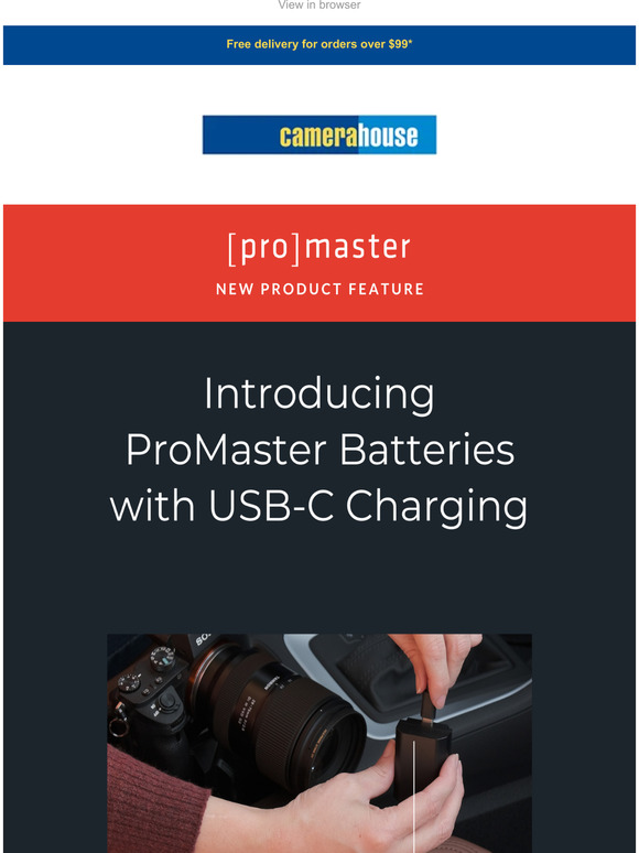 Camera House: ⭐Introducing ProMaster Batteries with USB-C Charging to ...